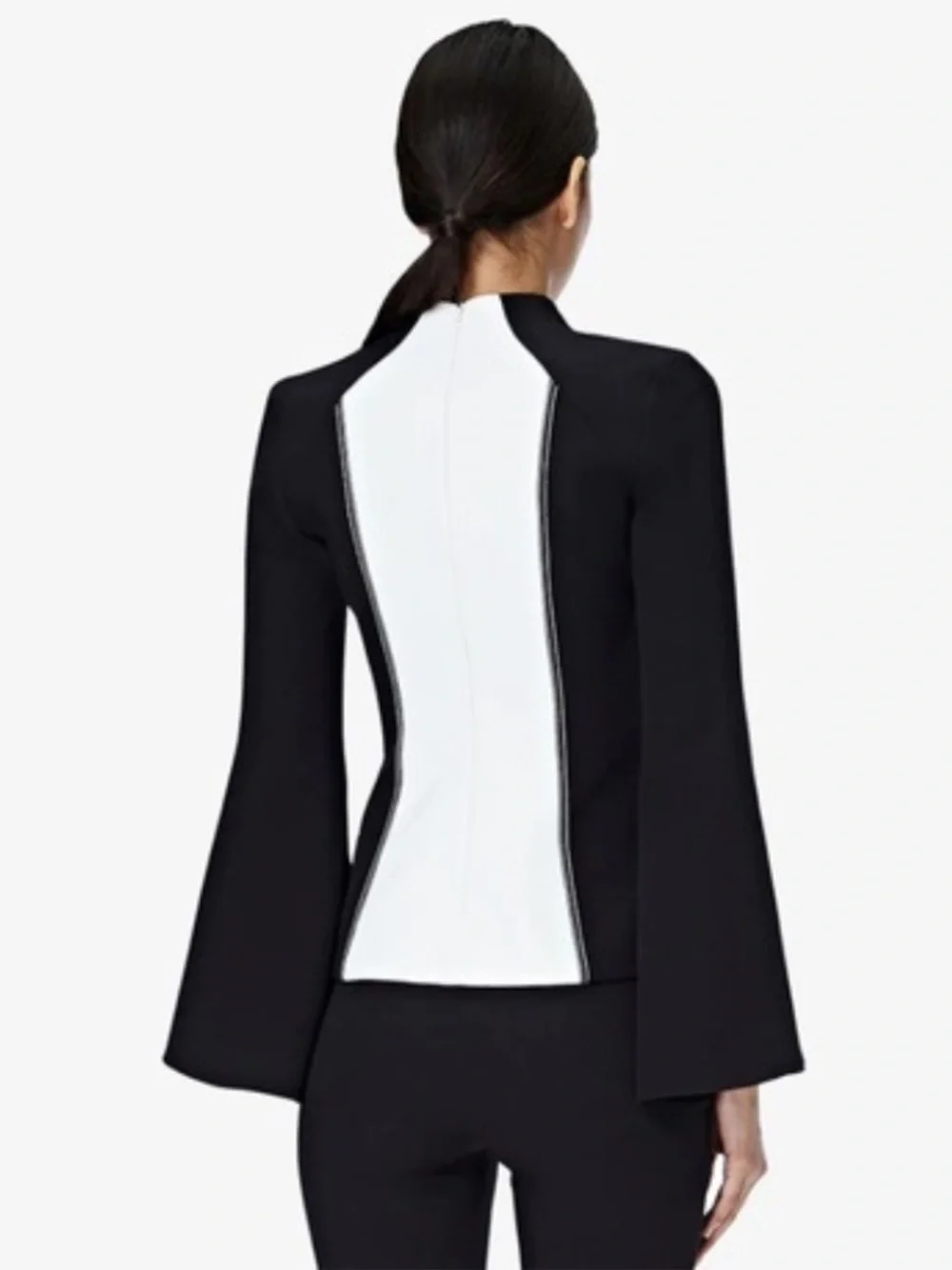 Safiyaa | Tops | 8 Safiyaa Tanisha Twotone Crepe Top 2 | Poshmark